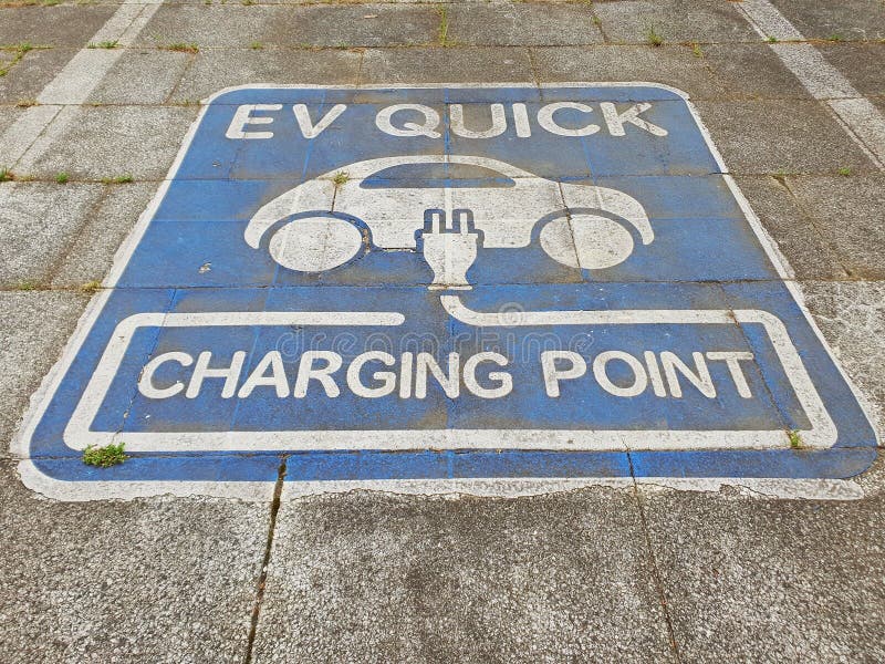 EV charging point signage stock image. Image of signage - 342789447