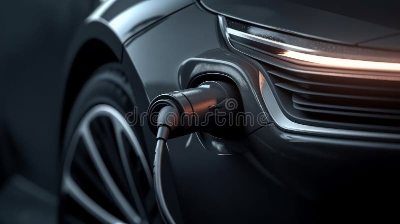 EV Charging Port for Electric Car. Generative AI Stock Illustration ...