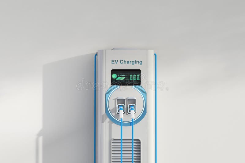 EV Charging Station or Electric Vehicle Recharging Station Stock ...