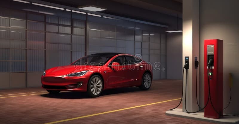 Red Ev Stock Illustrations – 295 Red Ev Stock Illustrations, Vectors ...