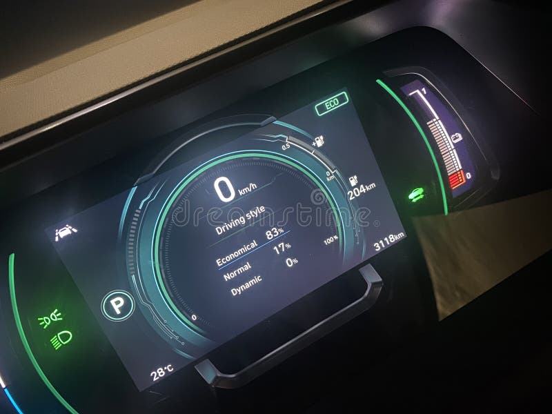 EV Electrical Car Vehicle Battery Charging Low Stock Image - Image of ...