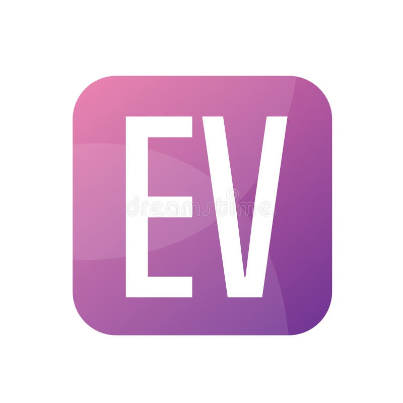 Ev Letter Logo Stock Illustrations – 1,127 Ev Letter Logo Stock ...