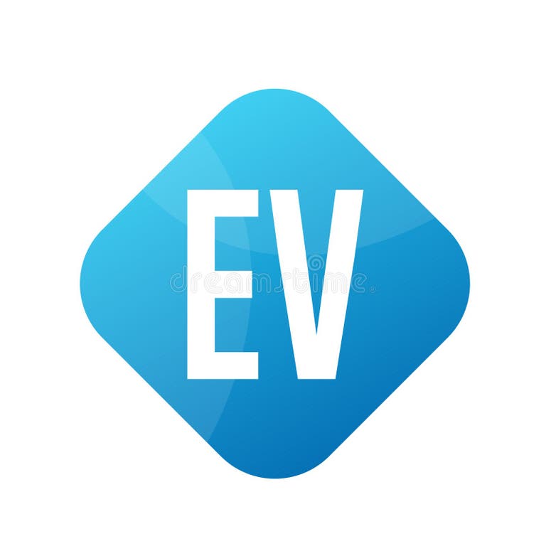 EV Letter Logo Design with Simple Style Stock Vector - Illustration of ...