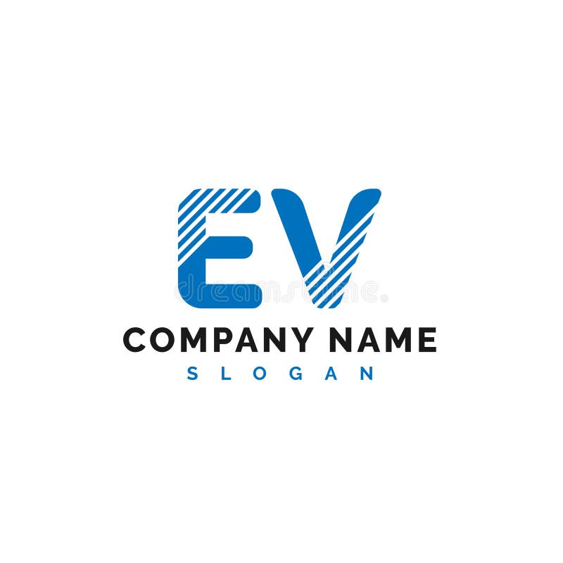 EV Letter Logo Design. EV Letter Logo Vector Illustration - Vector ...