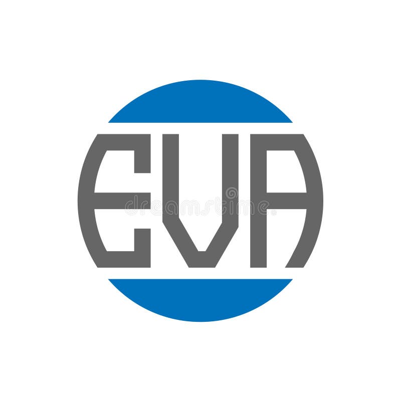 EVA Letter Logo Design on White Background. EVA Creative Initials ...