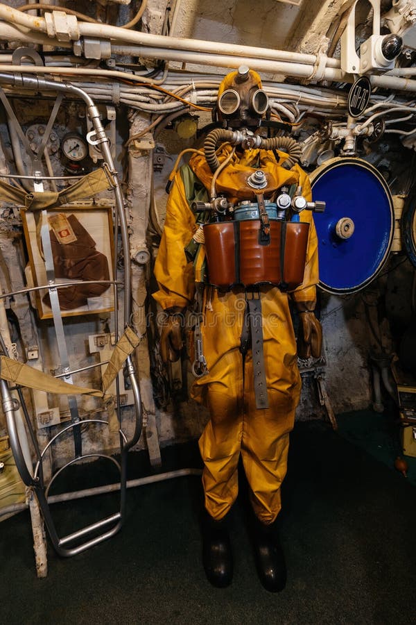 Evacuation Diving Suit for Rescue in Submarine Editorial Photography ...