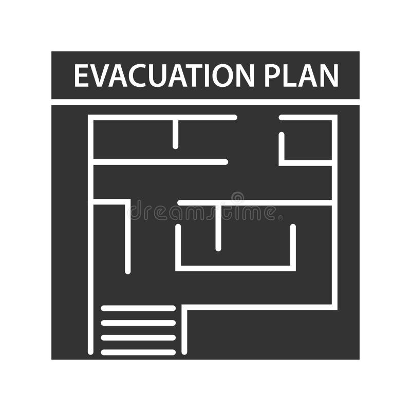 Evacuation plan color icon stock vector. Illustration of design - 197073199