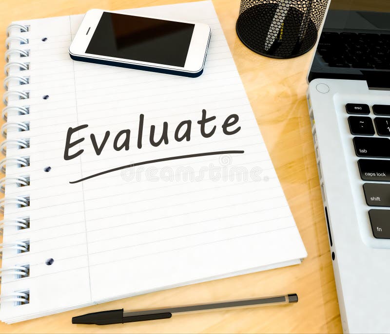Evaluate stock illustration. Illustration of reviewing - 49591966