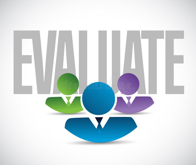 Evaluate Team Sign Illustration Design Graphic Stock Illustration ...