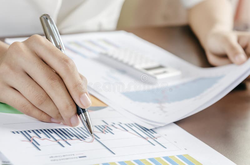 Evaluating documents stock photo. Image of person, assignment - 50989682