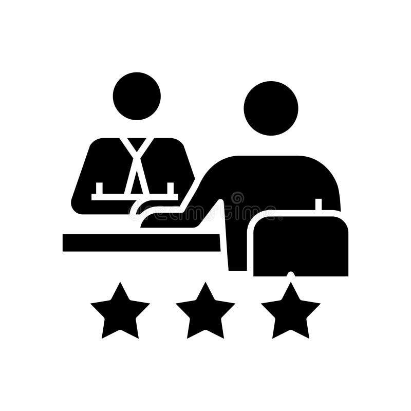 Evaluating Work Black Icon, Concept Illustration, Vector Flat Symbol ...