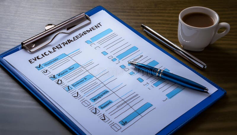 Evaluation and Assessment, Featuring Elements Like Checklists ...