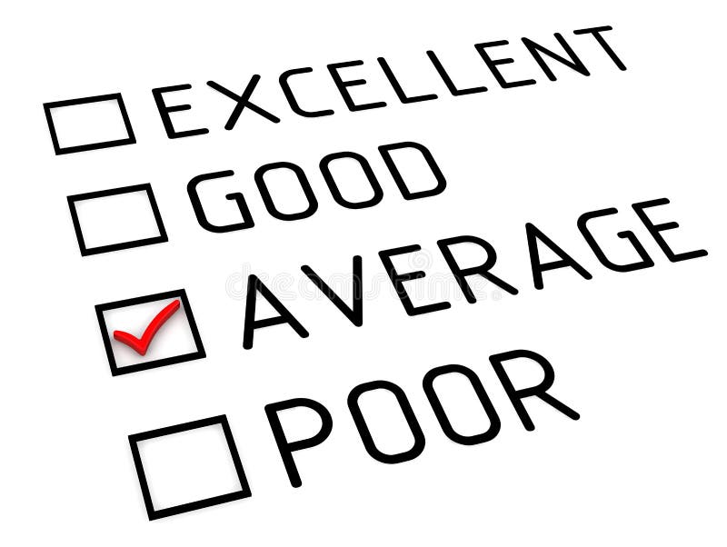 Evaluation is average stock illustration. Illustration of grading ...