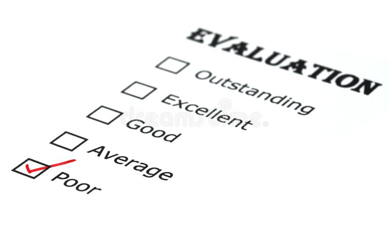 Evaluation paper stock image. Image of excellent, business - 39277969