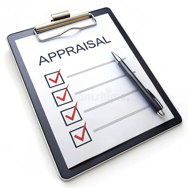 Evaluation Checklist with Red Checkmarks on a Clipboard and a Pen ...