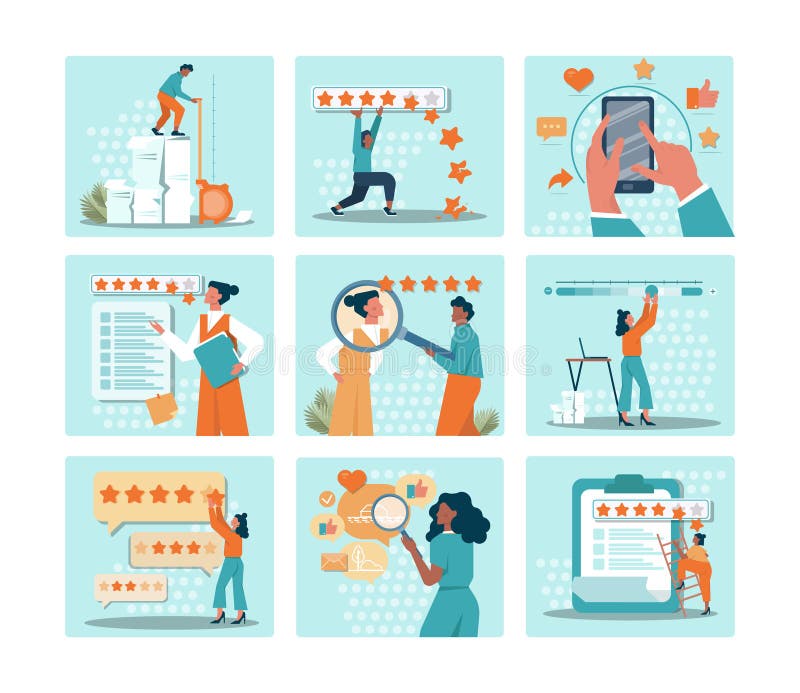 Evaluation Concept Set. Assessment and Performance Analysis Stock ...