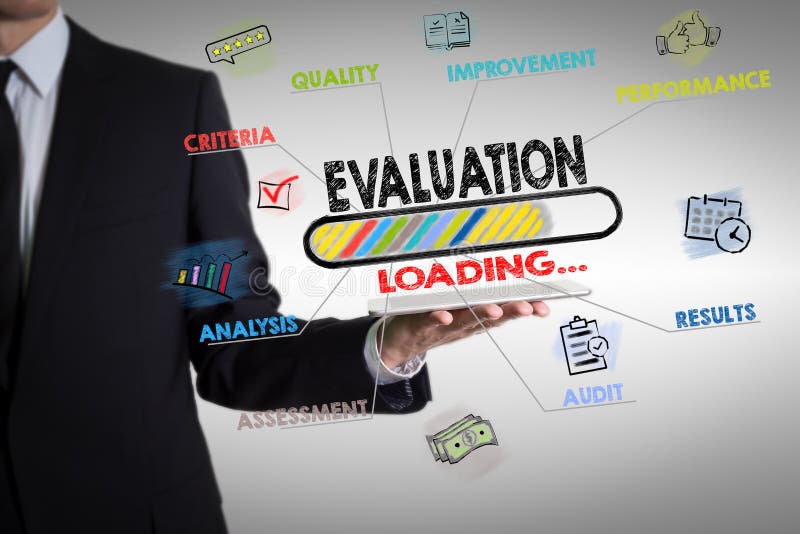 EVALUATION Concept. Chart with Keywords and Icons Stock Image - Image ... EVALUATION Concept. Chart with Keywords and Icons Stock Image - Image ...