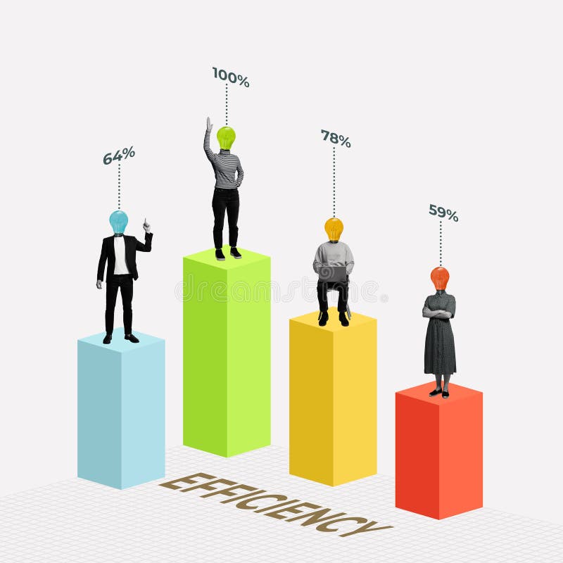 The Concept of Team Efficiency and Coherence. Stock Photo - Image of ...