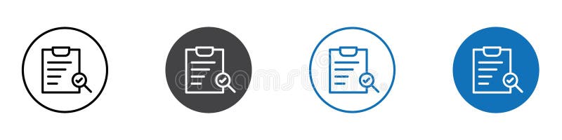 Evaluation Icon Flat Editable Icon Mark Set Stock Vector - Illustration ...