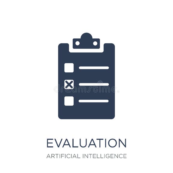 Evaluation Icon. Trendy Flat Vector Evaluation Icon on White Bac Stock ...