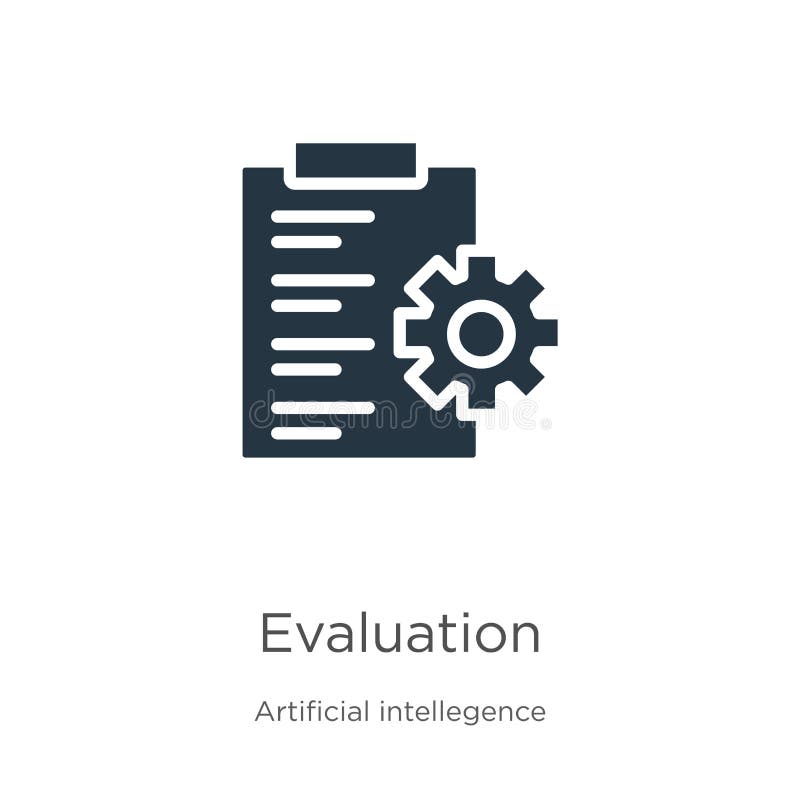 Evaluation Icon Vector. Trendy Flat Evaluation Icon from Artificial ...