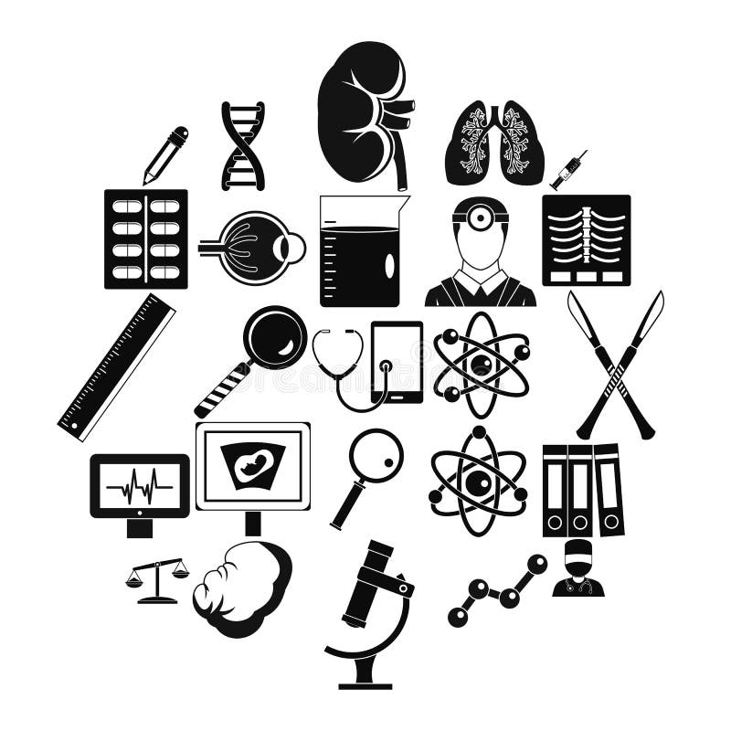 Evaluation Icons Set, Simple Style Stock Vector - Illustration of ...