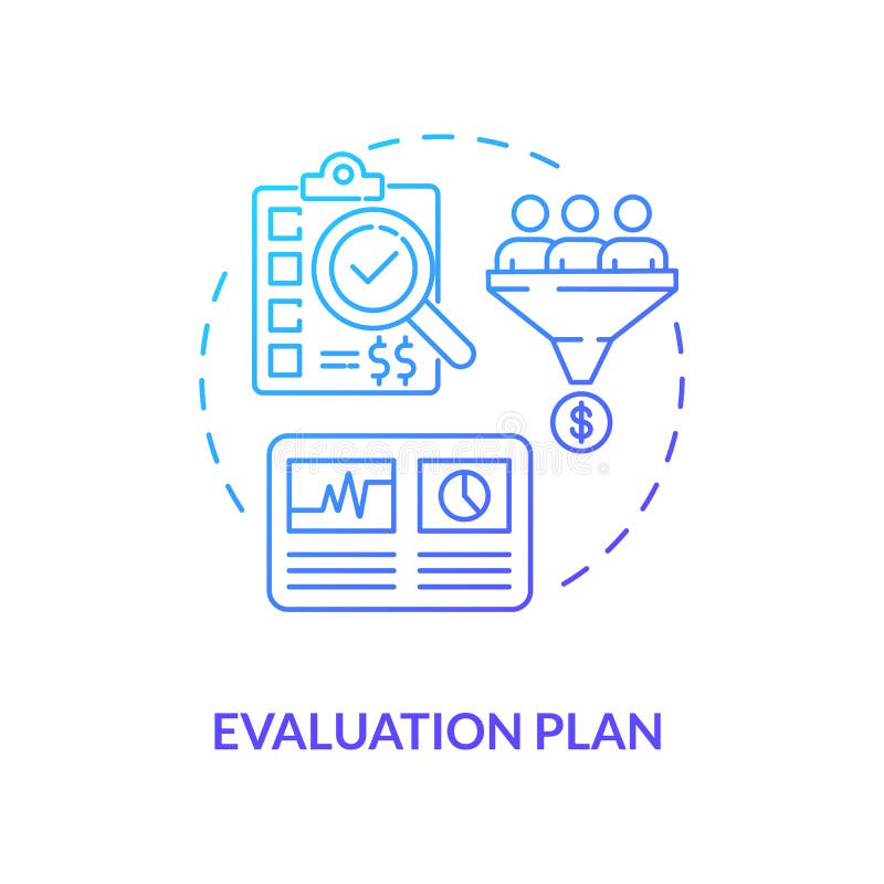 Evaluation Plan Concept Icon Stock Vector - Illustration of graphic ...