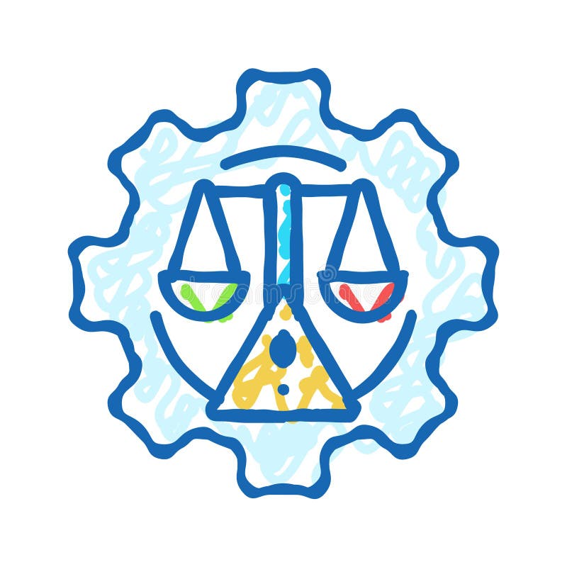Evaluation Risk Icon Doodle Illustration Stock Vector - Illustration of ...