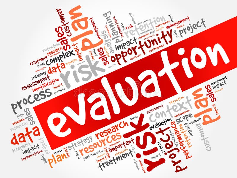 Evaluation Word Cloud Collage Stock Illustration - Illustration of ...