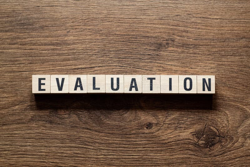 Evaluation - Word Concept on Building Blocks, Text Stock Image - Image ...