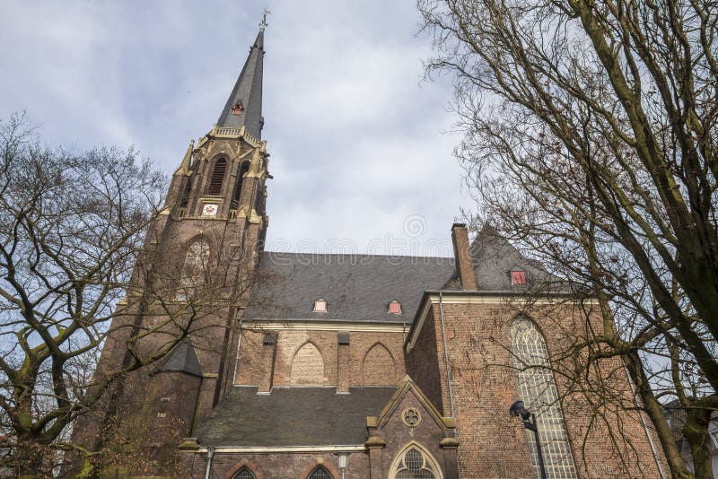 The Evangelical Church Moers Germany Stock Photo - Image of ...