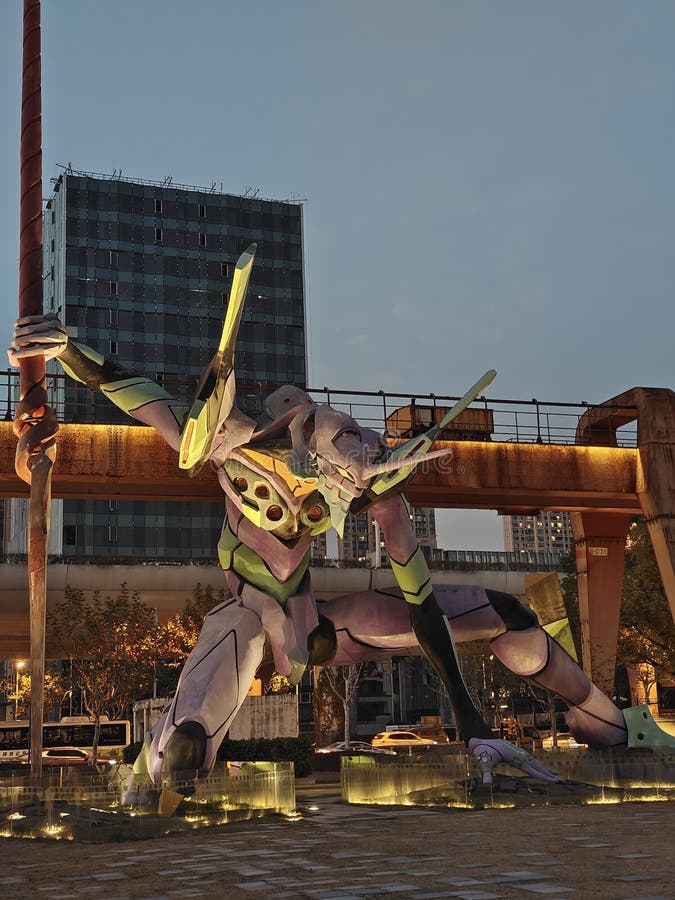 Evangelion Unit 01 at Shanghai Editorial Stock Image - Image of unit ...