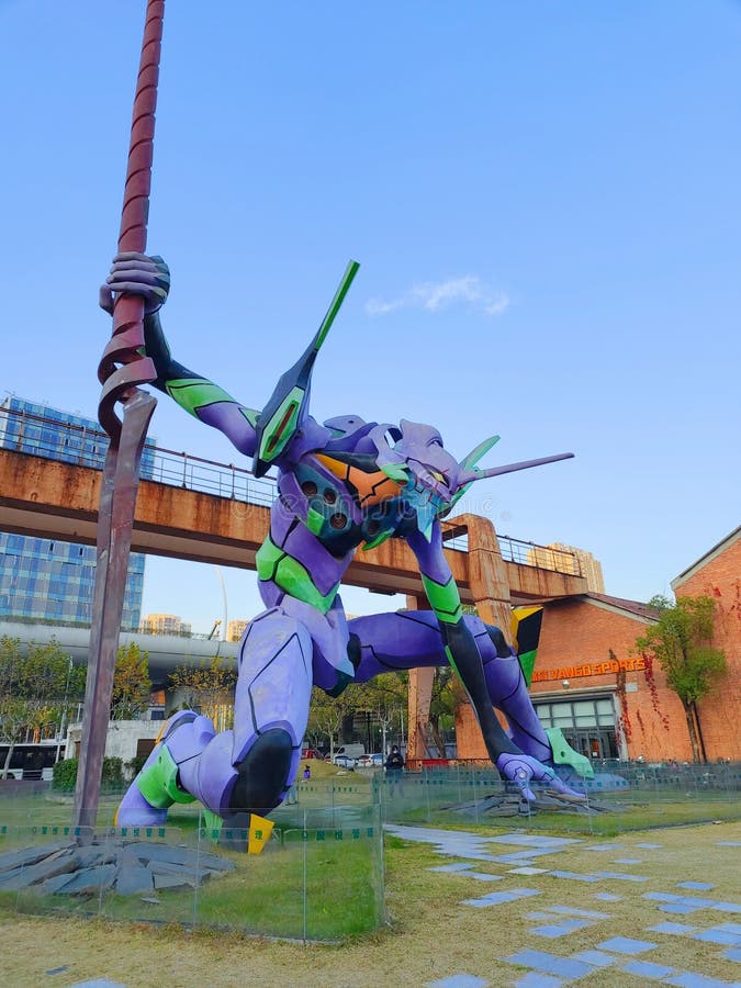 Evangelion Unit 01 at Shanghai Editorial Photography - Image of person ...