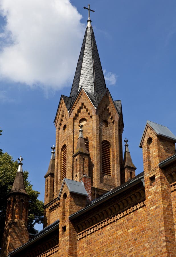 Evangelische Kirche in Linz, Germany Stock Photo - Image of churches ...
