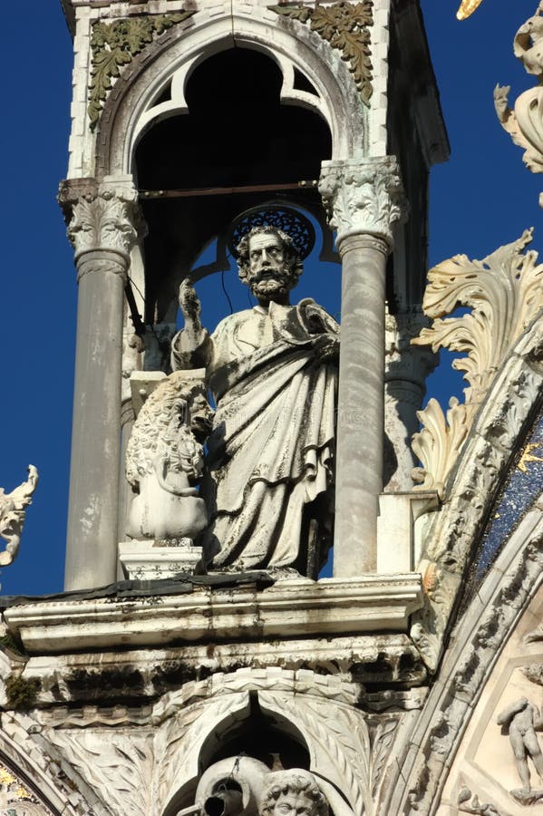 The evangelist Saint Mark stock photo. Image of front - 10942074