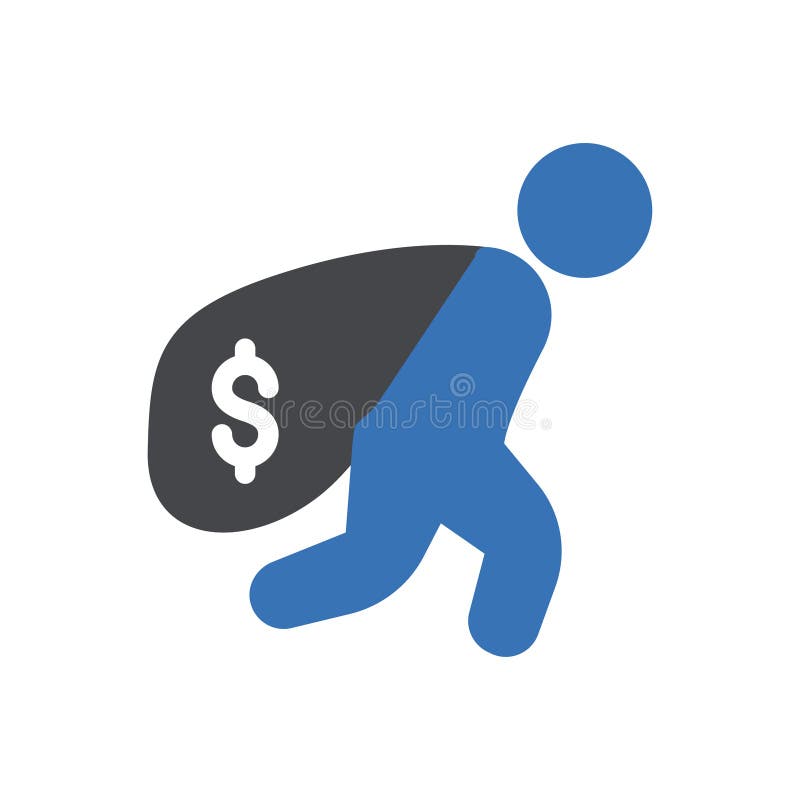 Evasion stock vector. Illustration of back, symbol, business - 210842891