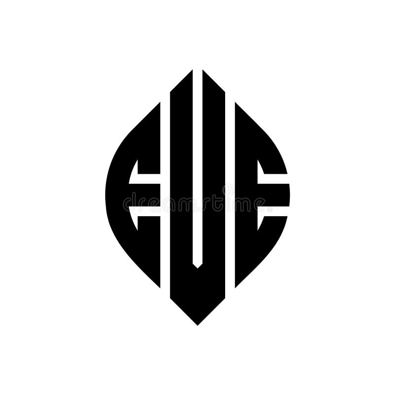 EVE Circle Letter Logo Design with Circle and Ellipse Shape. EVE ...