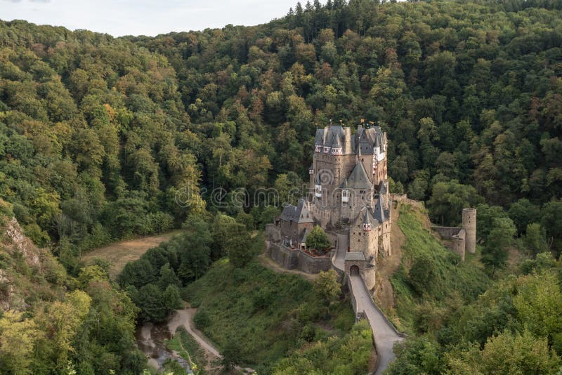 Ghostly Eltz Castle stock image. Image of germany, beautiful - 126985779