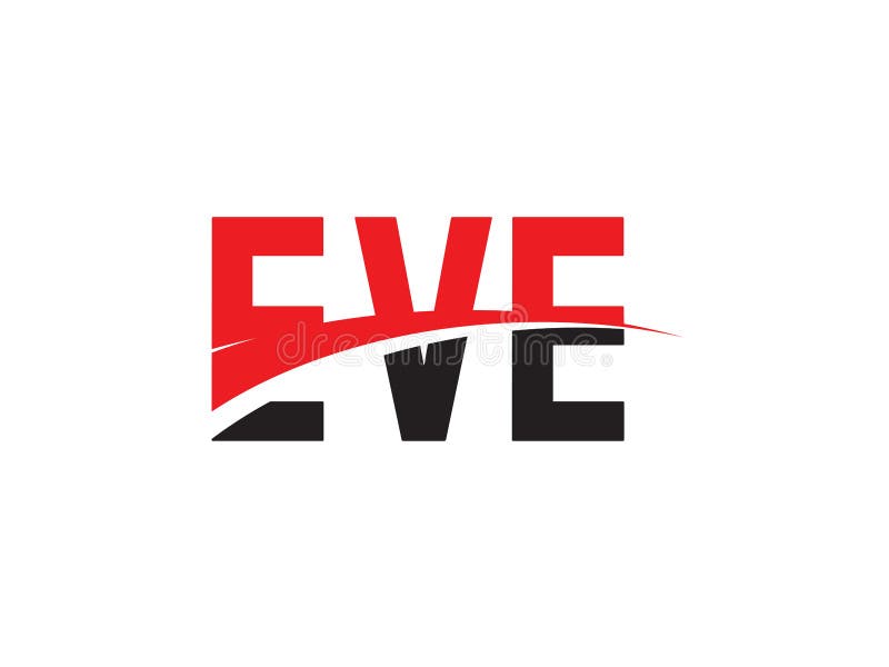EVE Letter Initial Logo Design Vector Illustration Stock Vector ...