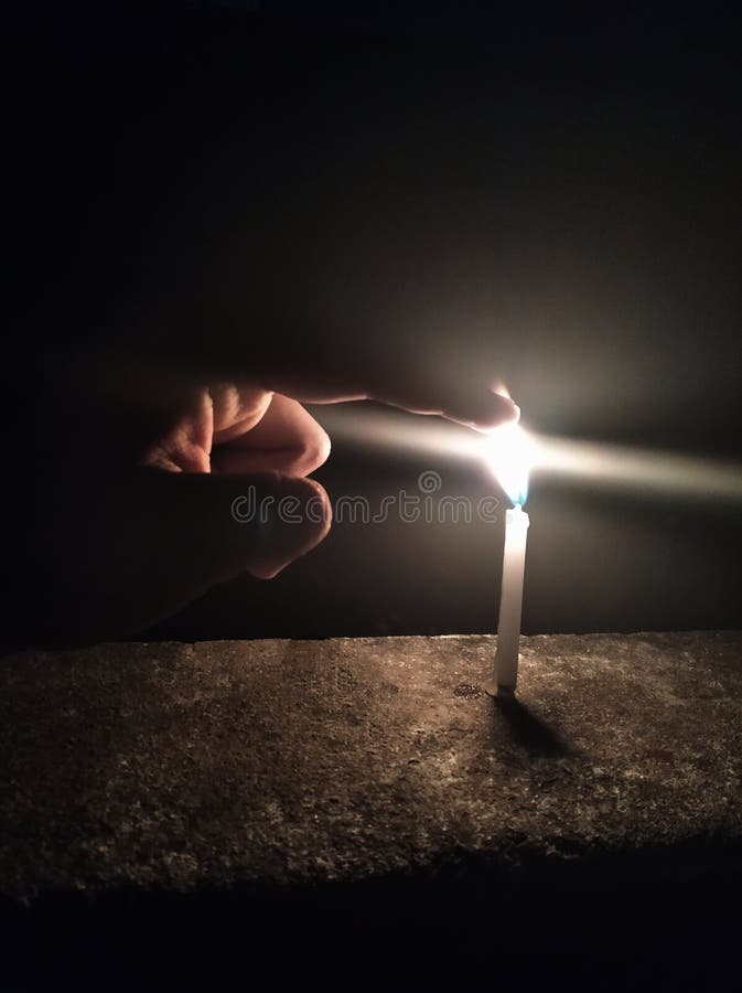 Even the Dimlight in Dark Look Bright.. Stock Photo - Image of bright ...