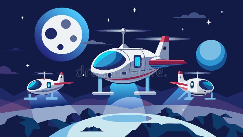 Even in the Harsh Environment of the Moon the Air Taxis Continued To ...