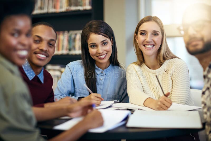 Even on Our Break we Try To Study. University Students on Campus. Stock ...