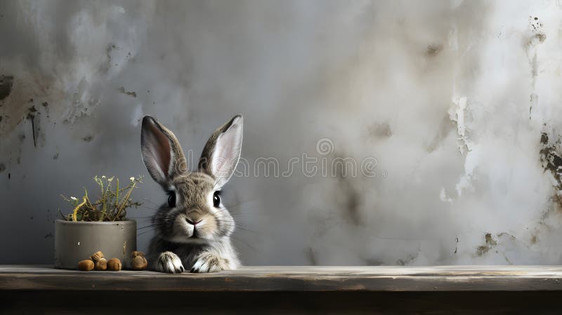 Even the Poor Rabbit, Copy Space Stock Image - Image of background ...
