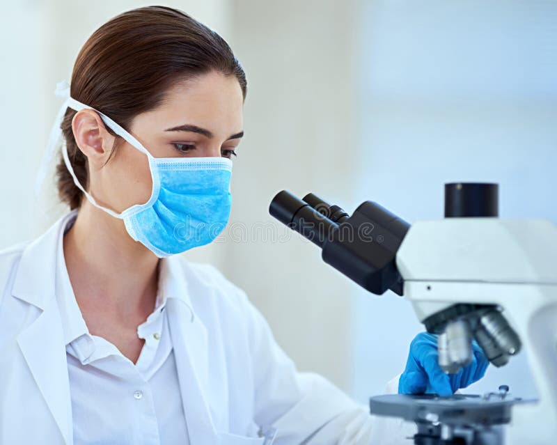 Even the Small Details are Vital in Science. a Female Scientist Working ...