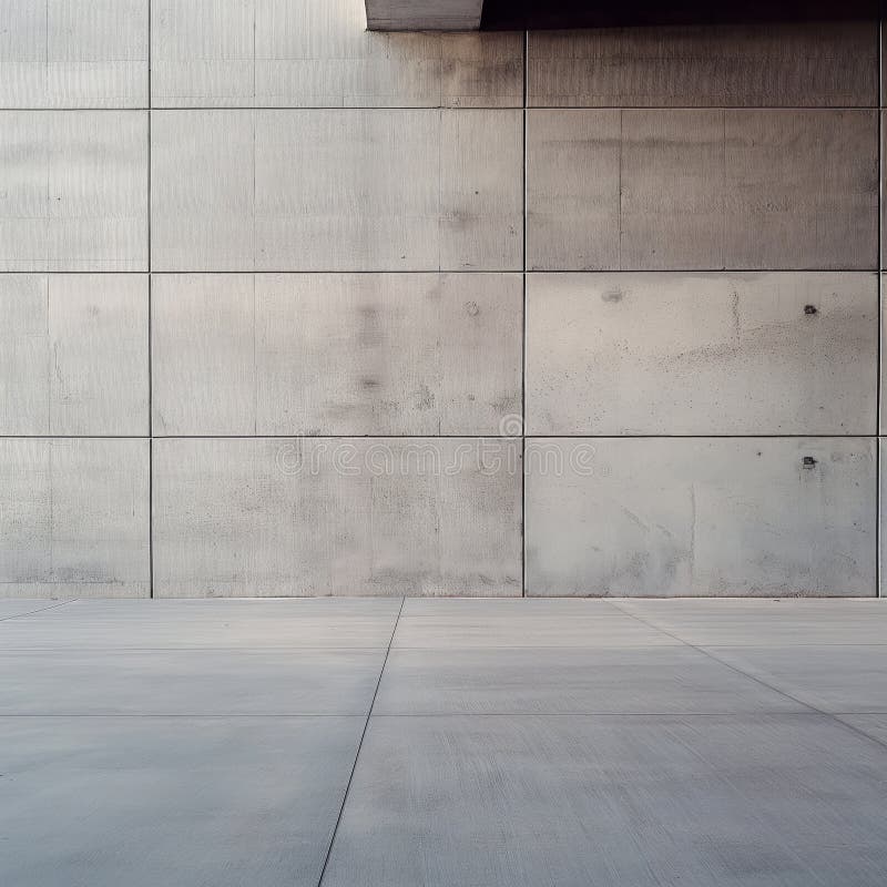 Even Square Pattern on a Plain Concrete Wall Stock Image - Image of ...