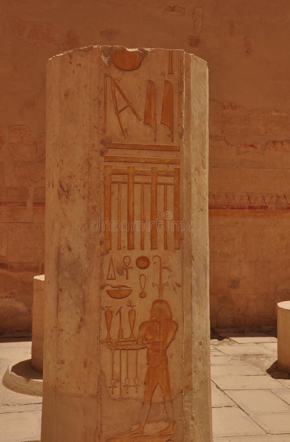 Even the Pillars in Egypt are Filled with Inscriptions, Thick Pillars ...