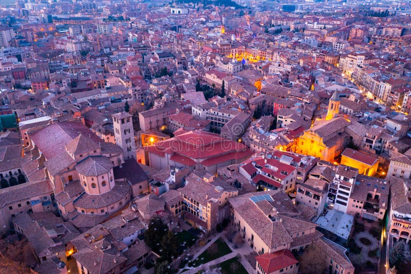 Evening Aerial View of Town of Vik Stock Photo - Image of landmark ...