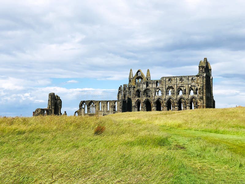 Evening Approaches Whitby Abbey Stock Image - Image of vlad, castle ...