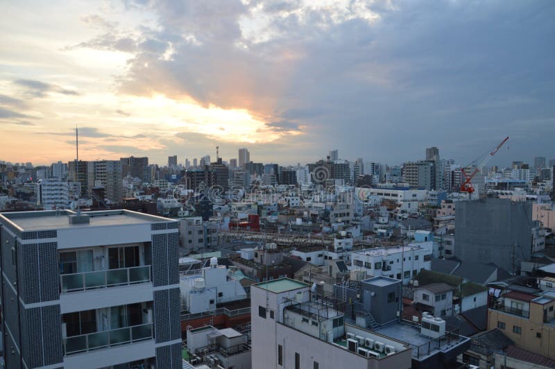 Evening at Arakawa Ku Tokyo Japan Editorial Stock Image - Image of ...