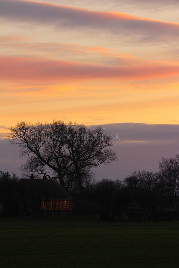 Evening Atmosphere in the Month of December Stock Photo - Image of ...